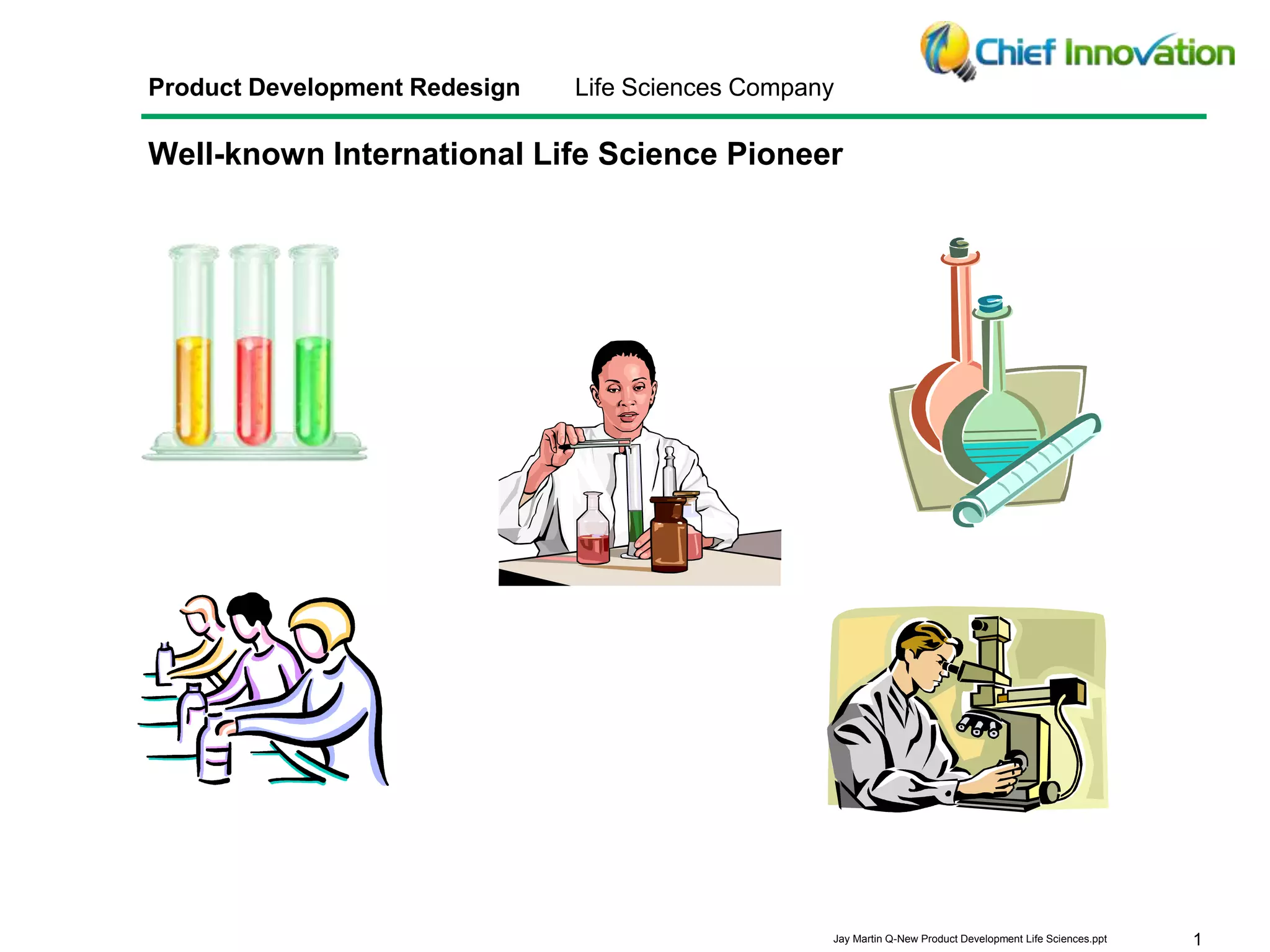 Case Study: Product Development Redesign for Life Science client | PPTX
