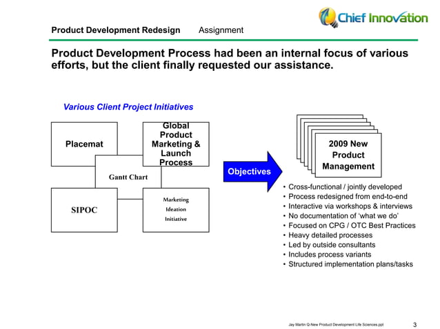 Case Study: Product Development Redesign for Life Science client | PPTX