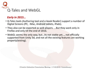 Q tales project - WebGL | PPT