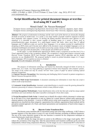 Script Identification for printed document images at text-line level ...