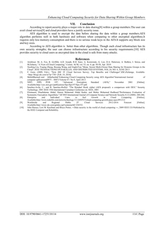 Enhancing Cloud Computing Security for Data Sharing Within Group Members | PDF