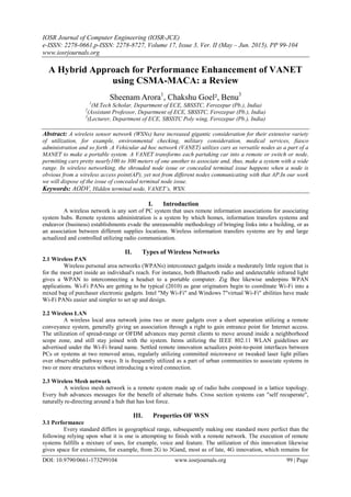 A Hybrid Approach for Performance Enhancement of VANET using CSMA-MACA ...