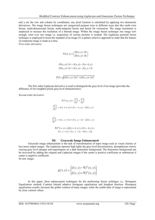 Modified Contrast Enhancement using Laplacian and Gaussians Fusion ...