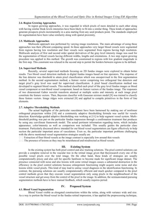 Segmentation of the Blood Vessel and Optic Disc in Retinal Images Using EM Algorithm | PDF