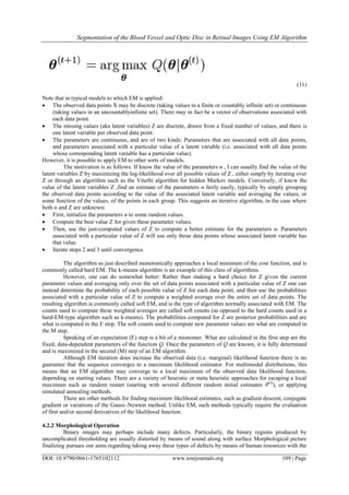 Segmentation of the Blood Vessel and Optic Disc in Retinal Images Using EM Algorithm | PDF