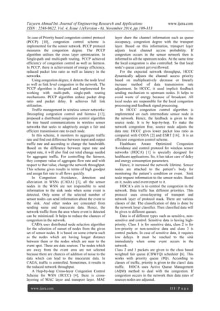 Congestion Control in Wireless Sensor Networks: A survey | PDF