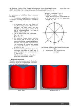 Finite Element Simulation for Determining the Optimum Blank Shape for Deep Drawing Process | PDF