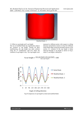 Finite Element Simulation for Determining the Optimum Blank Shape for Deep Drawing Process | PDF