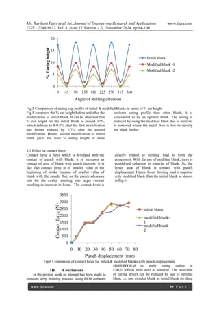 Finite Element Simulation for Determining the Optimum Blank Shape for Deep Drawing Process | PDF