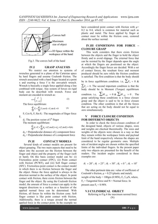 Grasp and Manipulation of Five Fingered Hand Robot in Unstructured Environments | PDF