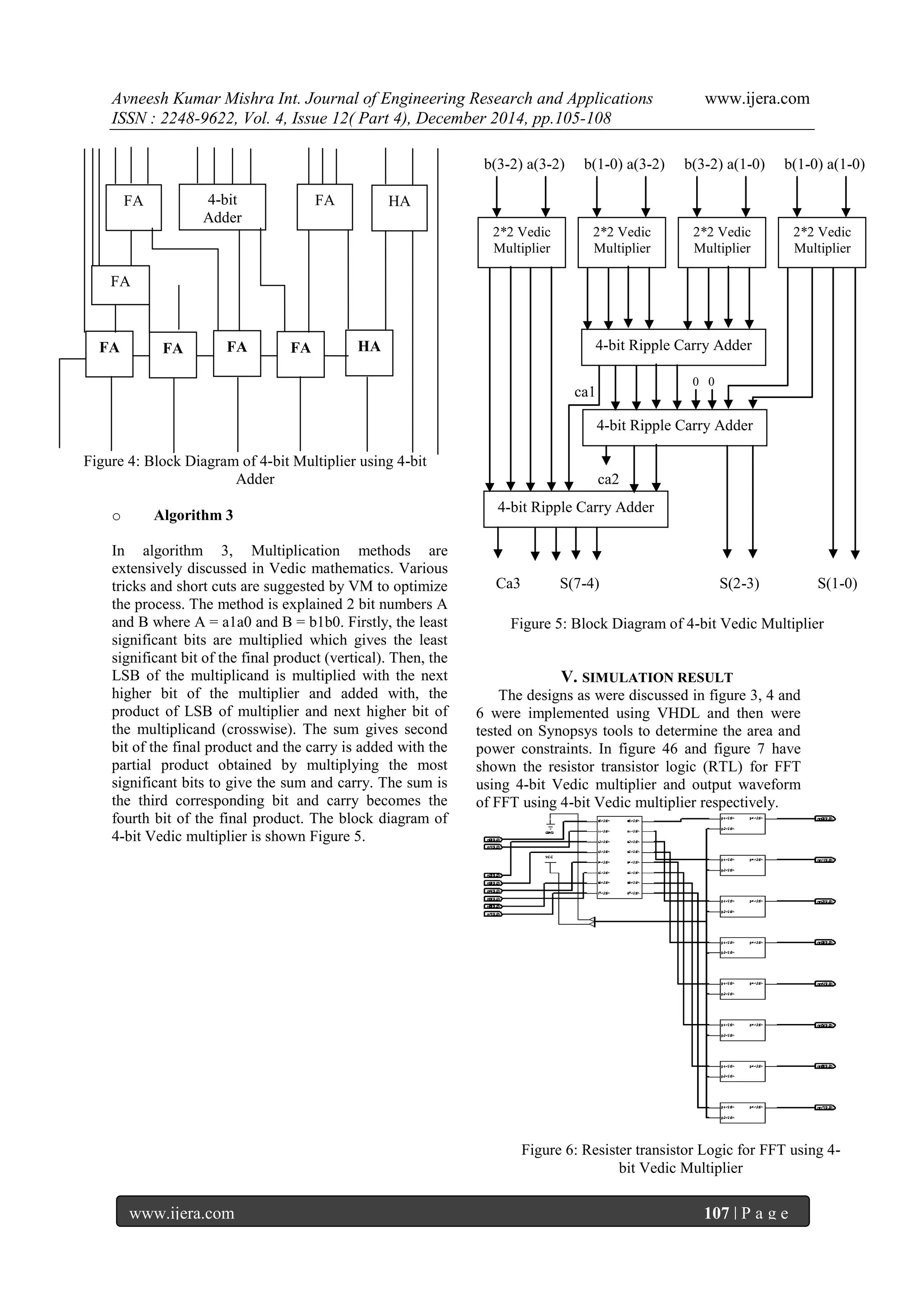 High Speed Area Efficient 8-point FFT using Vedic Multiplier | PDF