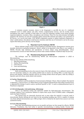 Micro-Electromechanical Systems (Mems) | PDF