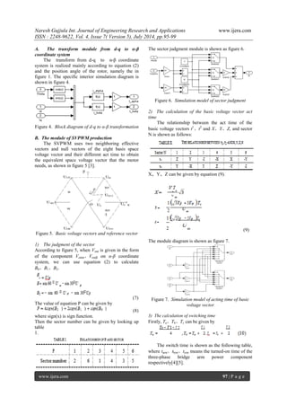 Field-Oriented Control of PMSM Drive Based on SVPWM Using MATLAB | PDF