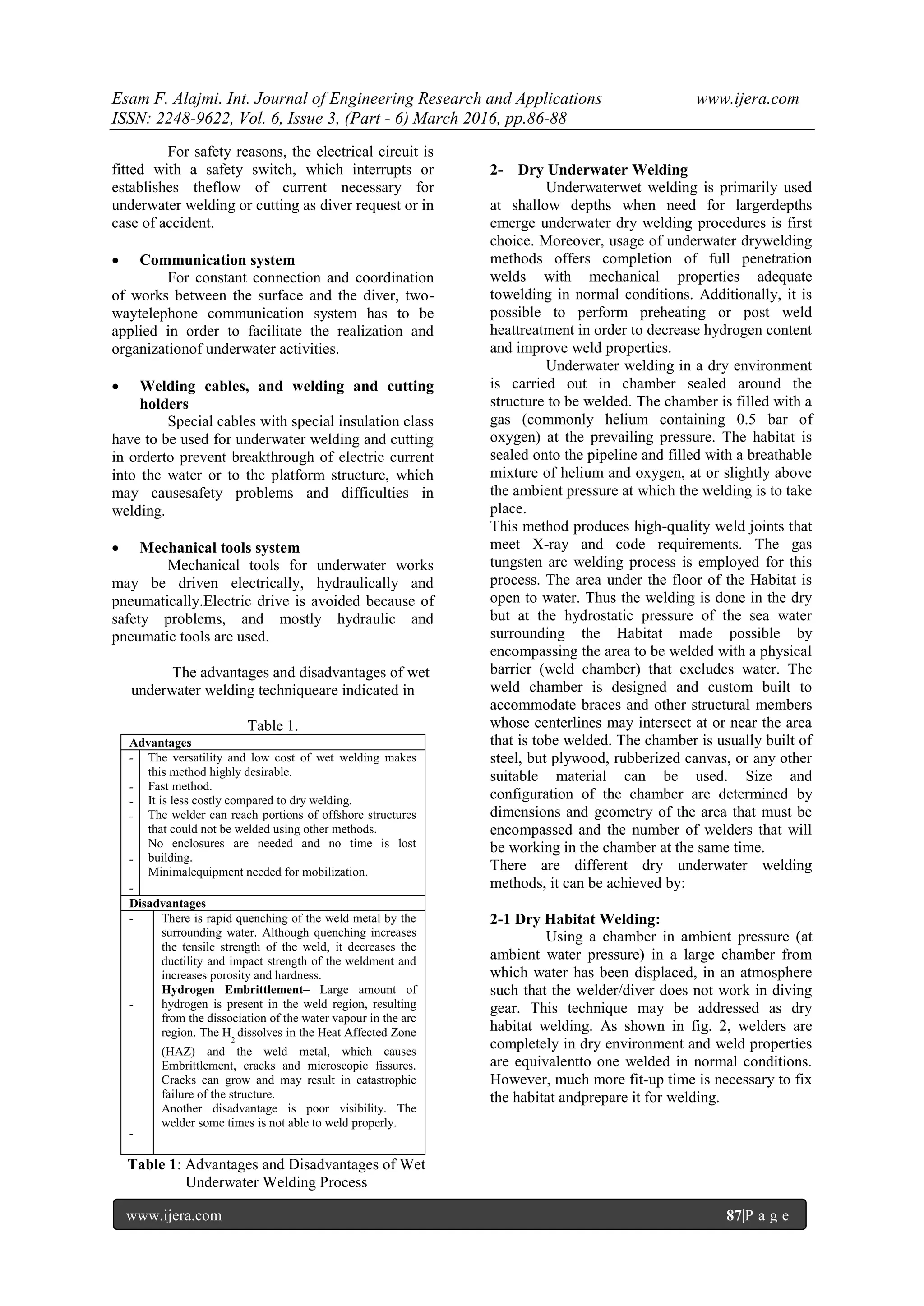 Underwater Welding techniques | PDF