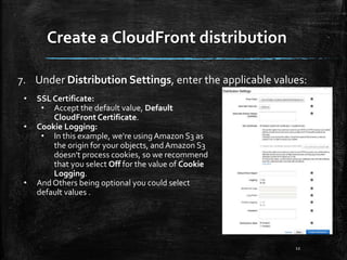 Aws object storage and cdn(s3, glacier and cloud front) part 2 | PPTX