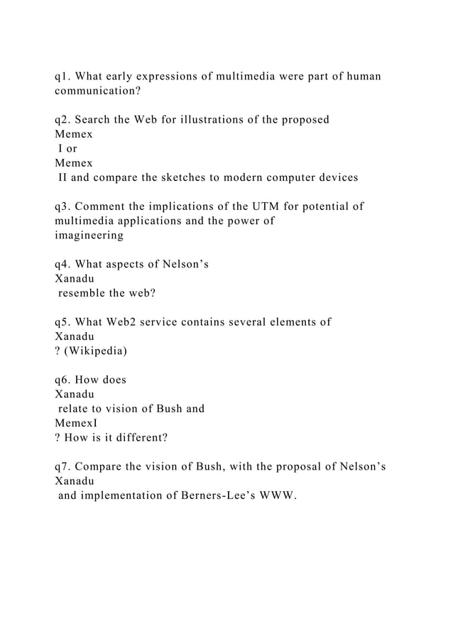q1. What early expressions of multimedia were part of human communic.docx