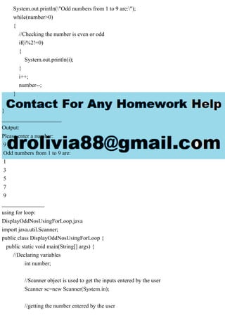 Q1. Print all the odd numbers from 1 to a user specifiable upper lim.pdf