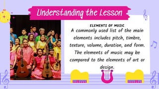 Q1.1 Elements of Music Principles of Music | PDF