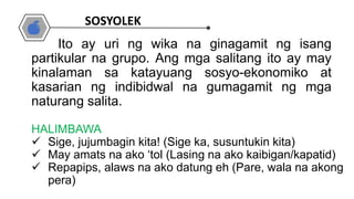 Barayti ng Wika | PPTX