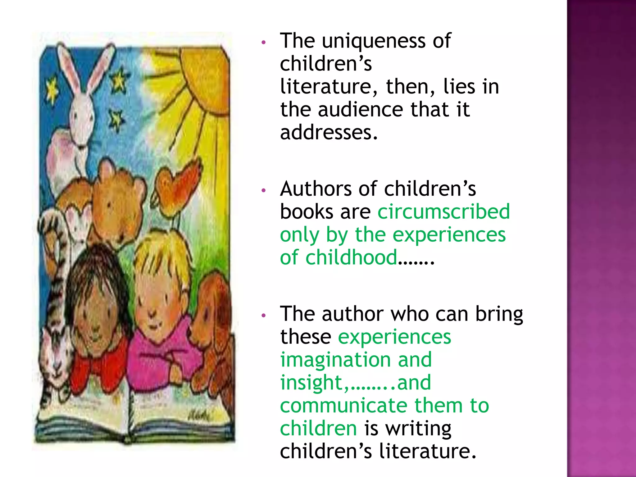 Q1 definition of children's literature | PPTX