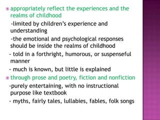 Q1 definition of children's literature | PPTX