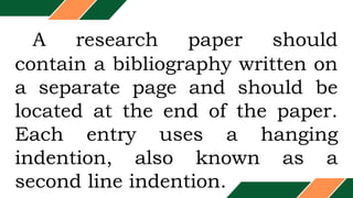 Writing BibliographyWriting Bibliography | PPTX