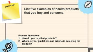 Q1-HEALTH10-CONSUMER HEALTH.pptx