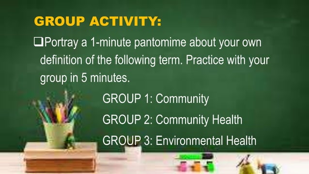 Q1-HEALTH 9-CONCEPT OF COMMUNITY & ENVIRONMENTAL HEALTH.pptx | Medical ...