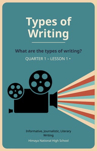 Q1-L1-English9_Types of Writing_Journalistic, Informative and Literary.pptx