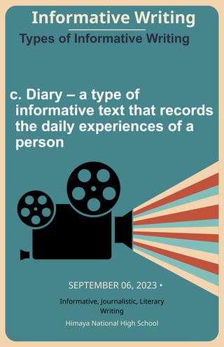 Q1-L1-English9_Types of Writing_Journalistic, Informative and Literary.pptx