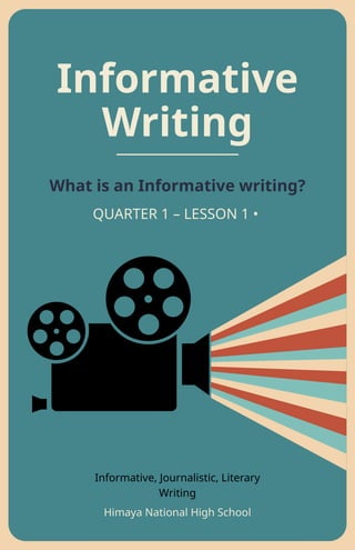 Q1-L1-English9_Types of Writing_Journalistic, Informative and Literary.pptx
