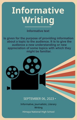 Q1-L1-English9_Types of Writing_Journalistic, Informative and Literary.pptx