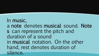 Q1 L1-notes and rest | PPTX