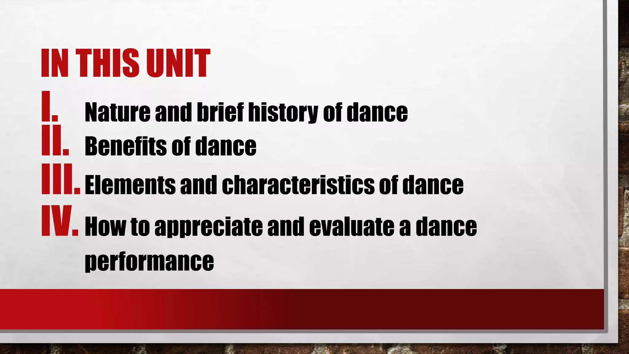 Introduction to Dance | PPTX