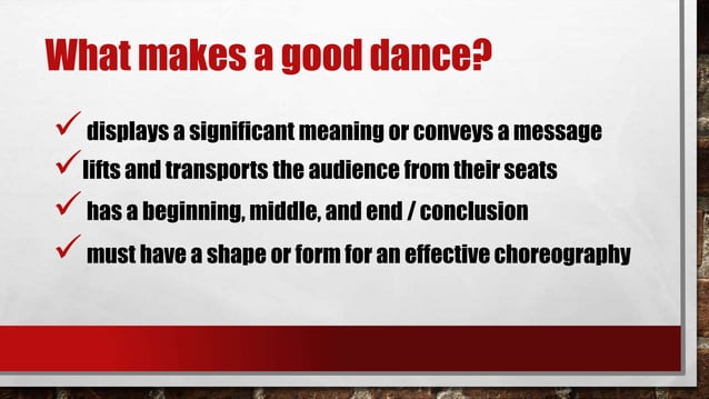 Introduction to Dance | PPTX