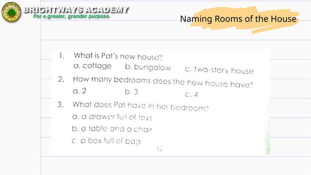 Q1 - Language - K - Naming Rooms of the House (1).pptx