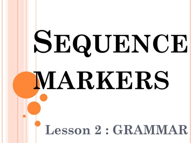 Sequence-Markers.pdf sequence marker slide show | PDF