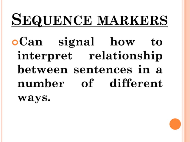 Sequence-Markers.pdf sequence marker slide show | PDF