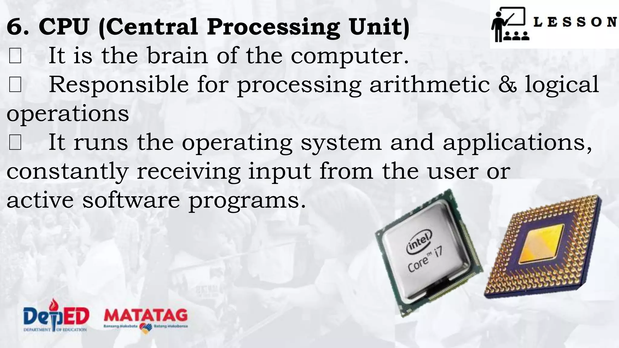 Q1 - lesson-3 - PARTS OF THE SYSTEM UNIT AND THEIR FUNCTIONS.pptx ...