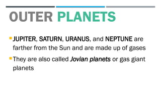 The Solar System and The Laws of Planetary Motion | PPTX