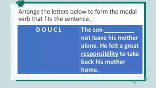 English 8-Quarter One-Module 3. About Modal Verb, Modal Adverb and ...
