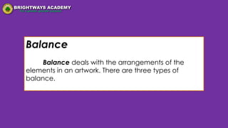 Q1 - Mapeh 6 Art - Lesson 4 - The Principles of Art .pptx