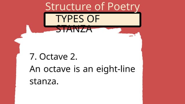 Structure of Poetry and Different Types of Stanza | PPTX | Poetry ...