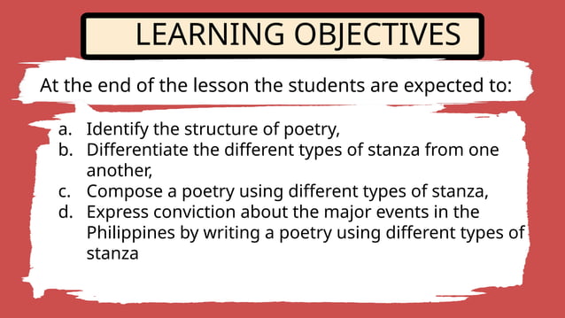 Structure of Poetry and Different Types of Stanza | PPTX | Poetry ...