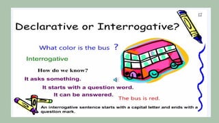 POWERPOINT PRESENTATION ABOUT DECLARATIVE AND INTERROGATIVE SENTENCES | PPT
