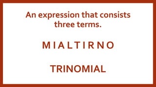Q1-W1-Factoring Polynomials.pptx | Programming Languages | Computing
