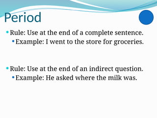 punctuation marks power point presentation | PPTX