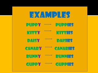 Singular and Plural Nouns power point presentation | PPT