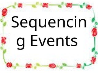 sequencing events power point presentation | PPT