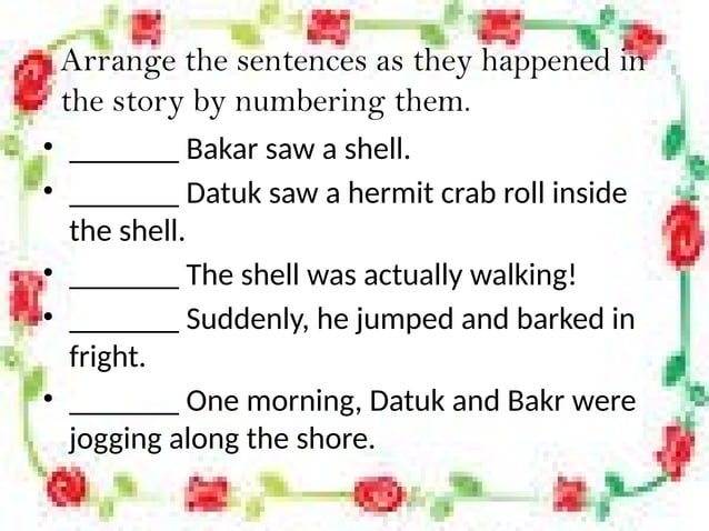 sequencing events power point presentation | PPT